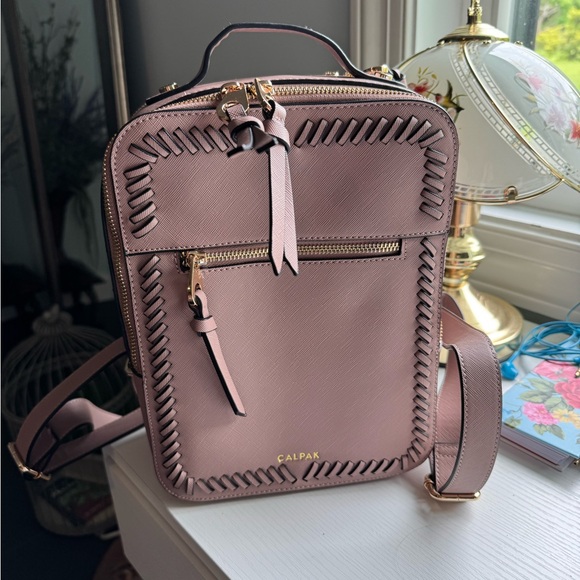 Calpak | Bags | Calpak Mauve Backpack With Gold Accents | Poshmark